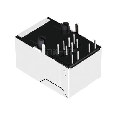 Cina LPJ1014B66NL 10/100 Base-T Tab Up Verde/verde Led 1x1 Port RJ45 Jack Connector in vendita