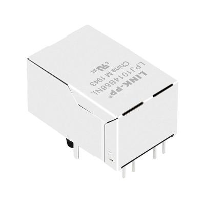 Cina LPJ1014B66NL 10/100 Base-T Tab Up Verde/verde Led 1x1 Port RJ45 Jack Connector in vendita