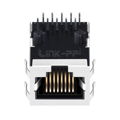 中国 LPJ4335CNL 10/100 Base-T PoE RJ45 女性コネクタ タブダウン シングルポート 販売のため