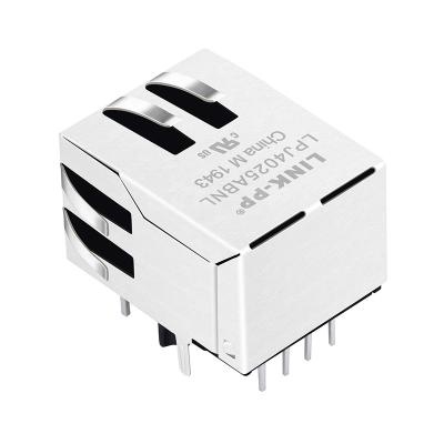 Cina LPJ4025ABNL 10/100 Base-T Tab Down 1x1 Port RJ45 Connector femminile con LED verde/giallo in vendita