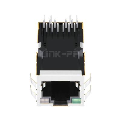 中国 LPJK0036A8NL 100/1000 Base-T Tab Up Green/Yellow&Green LED 32.5mm 1x1ポート RJ45ネットワークジャック 販売のため