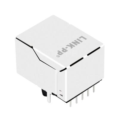 中国 LPJ16204DNL 10/100 ベース-T タブ UP 無LEDシングルポート PoE RJ45 女性接続器 販売のため
