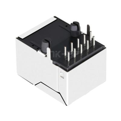 中国 LPJ16204DNL 10/100 ベース-T タブ UP 無LEDシングルポート PoE RJ45 女性接続器 販売のため