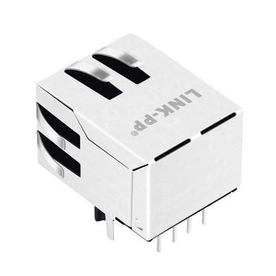 中国 LPJ4514CNL 10/100 ベース-T タブダウン 無LEDシングルポート PoE+ RJ45コネクタ マグジャック 販売のため