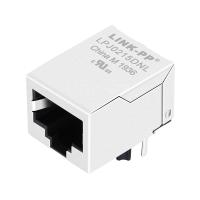 China LPJ0215DNL RJ45 Modular Jack with Magnetics 10 Base-T Tab Down Without Led for sale