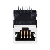 China LPJ0215DNL RJ45 Modular Jack with Magnetics 10 Base-T Tab Down Without Led for sale
