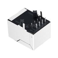 China LPJ0215DNL RJ45 Modular Jack with Magnetics 10 Base-T Tab Down Without Led for sale