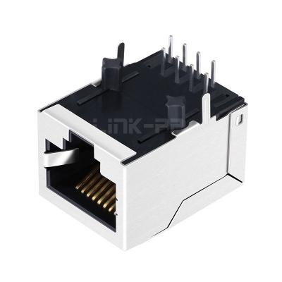 中国 LPJ0026DNL 10/100 ベース-T タブダウン 無LED 1ポート RJ45 ジャック 女性接続器 販売のため