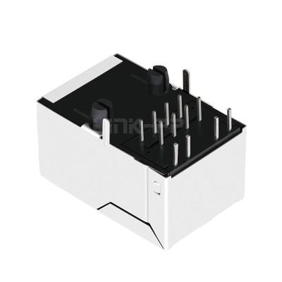 Cina LPJ1011BBNL 100 Base-T Single Port RJ45 Jack con trasformer Tab Up Verde/Giallo Led in vendita