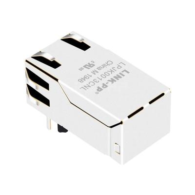 中国 LPJK0013CNL 10/100 ベース-T タブアップ 無LED 1x1 ポート POE RJ45 ジャック 長さ 33.02mm 販売のため