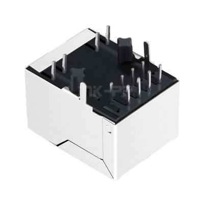 Cina LPJ0011HENL 10/100 Base-T connettore RJ45 integrato a porta singola tab Down verde/giallo LED in vendita