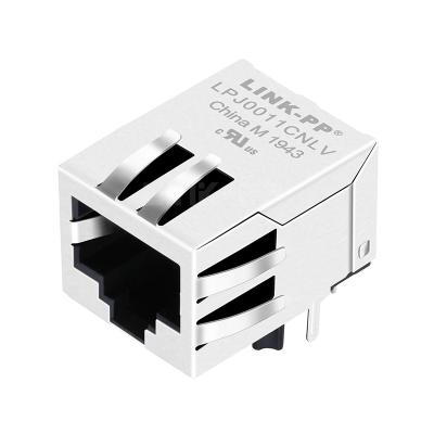 中国 LPJ0011CNLV 10/100 Base-T RJ45 マグジャック タブダウン 販売のため