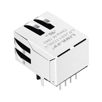 中国 LPJ0011CNLV 10/100 Base-T RJ45 マグジャック タブダウン 販売のため