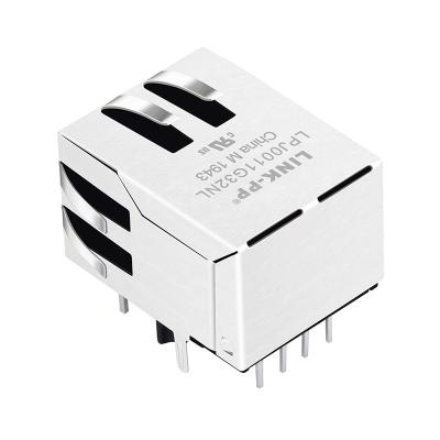 Cina Halo HFJ11-2450E-L15RL Compatibile LINK-PP LPJ0011G32NL 10/100 Base-T RJ45 MagJack Single Port Tab Down Verde/Giallo&Green LED in vendita