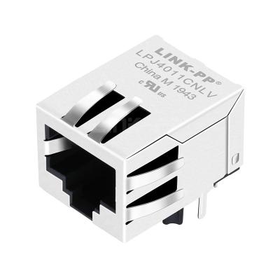 中国 LPJ4011CNLV RJ45 コンネクタ 10/100 ベース-T 統合磁気タブダウン 販売のため