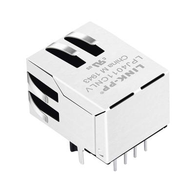 中国 LPJ4011CNLV RJ45 コンネクタ 10/100 ベース-T 統合磁気タブダウン 販売のため