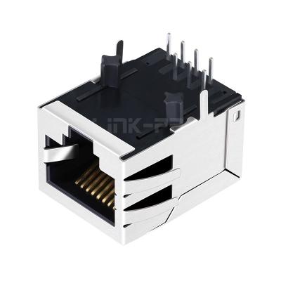 中国 LPJ4011CNLV RJ45 コンネクタ 10/100 ベース-T 統合磁気タブダウン 販売のため