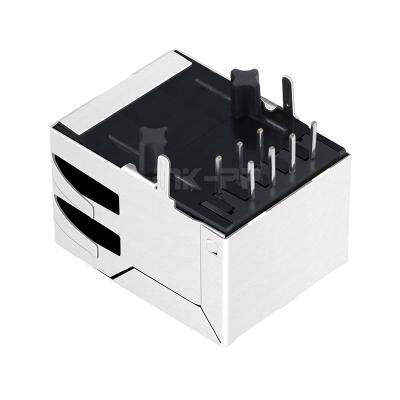 中国 LPJ4011CNLV RJ45 コンネクタ 10/100 ベース-T 統合磁気タブダウン 販売のため