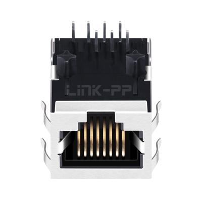 中国 LPJ4011CNLV RJ45 コンネクタ 10/100 ベース-T 統合磁気タブダウン 販売のため