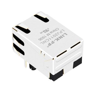 中国 ベルフュース 08B1-1XX1-06-F コンパティブル LINK-PP LPJ2011CNL 10/100 ベース-T RJ45 ジャック 1x1 ポート タブ アップ 販売のため