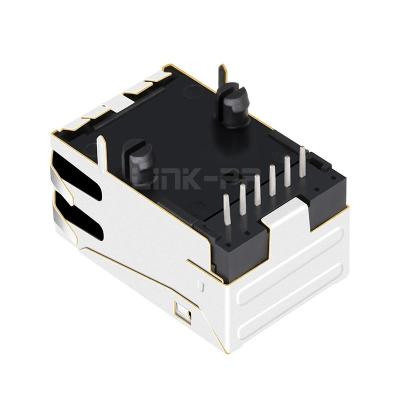 中国 ベルフュース 08B1-1XX1-06-F コンパティブル LINK-PP LPJ2011CNL 10/100 ベース-T RJ45 ジャック 1x1 ポート タブ アップ 販売のため