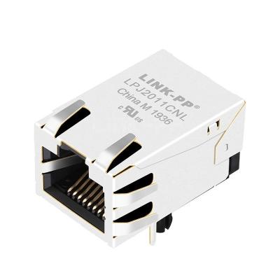 中国 ベルフューズ 08B0-1V1T-06-F コンパティブル LINK-PP LPJ2011CNL 10/100 ベース-T RJ45 マグジャック タブアップ 販売のため