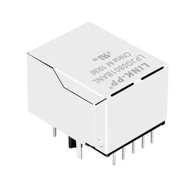 Cina KLA1S109-34 entrambi i lati LF Compatibile LINK-PP LPJG0801BANL 100/1000 Base-T Tab Down Giallo/Verde Led 1x1 Port Jack RJ45 Connector di rete in vendita