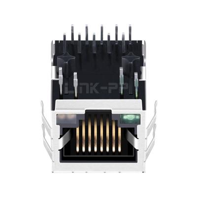 Cina RB1-1Q9BAK1A Compatibile LINK-PP LPJG0803A27NL 100/1000 Base-T Tab Down Verde/Verde e Arancio Led 1 Port Network RJ-45 Keystone Jack in vendita