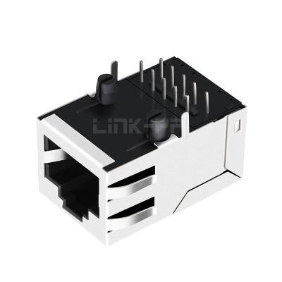 China Halo HFJT1-1G40RL compatível com LINK-PP LPJG17324CNL 100/1000 Base-T Tab Up sem LED 1x1 Port 10P8C Ethernet RJ45 Connector à venda