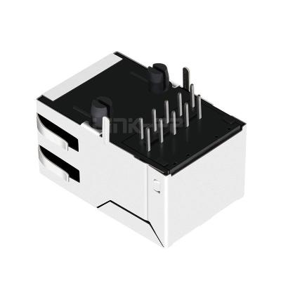 China Halo HFJT1-1G40RL compatível com LINK-PP LPJG17324CNL 100/1000 Base-T Tab Up sem LED 1x1 Port 10P8C Ethernet RJ45 Connector à venda