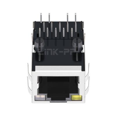中国 RTA-175AAK1A互換LINK-PP LPJG17305-1ASNL 100/1000 ベースTタブアップ 黄色/オレンジ&グリーン LEDシングルポートイーサネット ファストジャック RJ45 販売のため