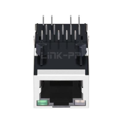 中国 RTA-193AGL1A 互換 LINK-PP LPJG17391-1B53NL 100/1000 ベース-T タブアップ オレンジ&グリーン/グリーン LED 1x1 ポート 10P8C RJ-45 モジュール 販売のため