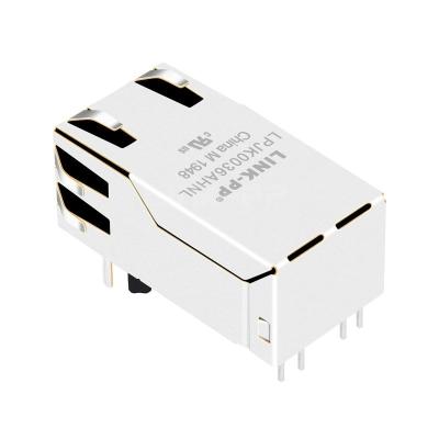 Cina Belfuse 0826-1A1T-43-F Compatibile LINK-PP LPJK0036AHNL 10/100 Base-T Tab Up Verde/Giallo Led 1x1 Port Modulare RJ45 connettori in vendita
