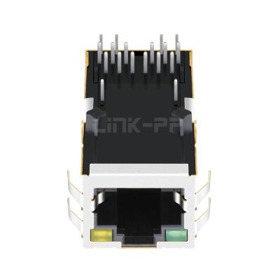 Cina Impulso JK0-0145NL Compatibile LINK-PP LPJK1045AHNL 100/1000 Base-T Tab Up Verde/Giallo Led 1x1 Port POE Connector RJ 45 Magnetico in vendita