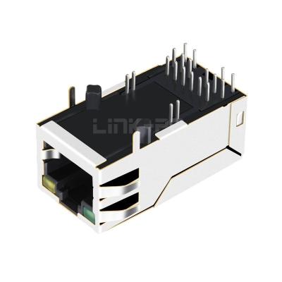 China Molex 85789-1006 Compatível LINK-PP LPJK2070AHNL 100/1000 Base-T Tab Up Verde/Amarela Led 1x1 Port POE+ RJ45 Socket Modular à venda