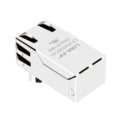 Cina Belfuse 08161X1T-32-F Compatibile LINK-PP LPJK4036CNL 100/1000 Base-T Tab Up senza Led 1x1 Port Ethernet Jack RJ45 connettore in vendita