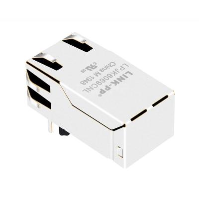 China WE 7499511002A Compatível LINK-PP LPJK6069CNL 100/1000 Base-T Tab Up sem Portão Single Led Cat6 POE+ Jacks RJ45 blindados à venda
