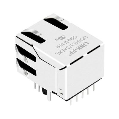 Cina Halo HFJT1-1G16-L12RL Compatibile LINK-PP LPJG16373AENL 100/1000 Base-T Tab Up Verde/Giallo Led Single Port Nuovi connettori RJ-45 in vendita