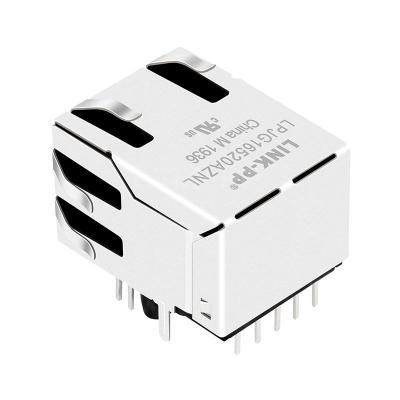 Cina Tyco 6-6605811-1 Compatibile LINK-PP LPJG16520AZNL 100/1000 Base-T Tab Up Verde/Verde Led Single Port 10P8C RJ-45 Jack Connector in vendita