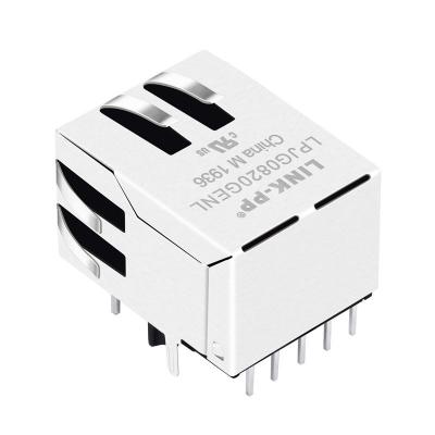 Cina LPJG0820GENL 10/100/1000 Base-T 8P8C RJ45 connettore con LED verde/giallo in vendita