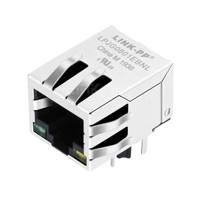 Cina LPJG0801EBNL 10/100/1000 Base-T Ethernet RJ45 Jack magnetico in vendita