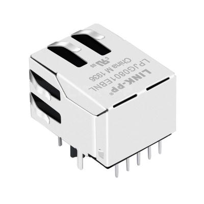Cina LPJG0801EBNL 10/100/1000 Base-T Ethernet RJ45 Jack magnetico in vendita