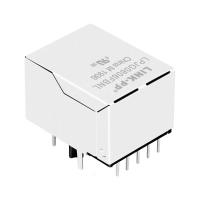 China LPJG0806FBNL 10/100/1000 Base-T Shielded Tab Down RJ45 Socket Module Green/Yellow LED for sale