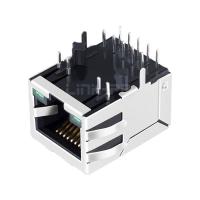 China 10/100/1000 Base-T Shielded Electronic RJ45 Connector for sale