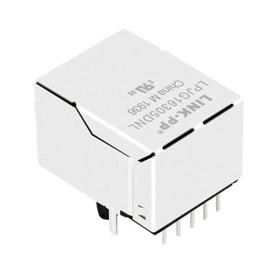 Cina LPJG16305DNL 1000 Base-T Tab Up senza porta singola integrata magnetica RJ45 Jack in vendita