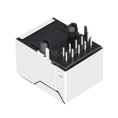 中国 LPJG16528DNL 1000 Base-T タブアップ 無LED 1x1 ポート マグネティック RJ45 トランスフォーマー ジャック 販売のため
