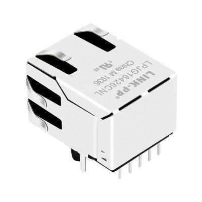 Cina LPJG16426CNL 1000 Base-T Tab Up senza LED 1x1 Port Shielded 8P8C RJ45 Socket modulare in vendita