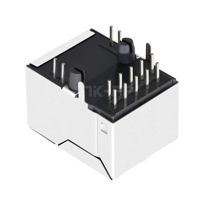 Cina LPJG16302BENL 1000 Base-T 1x1 Port RJ45 Connector femminile 8P8C Tab Up G/Y Leds in vendita