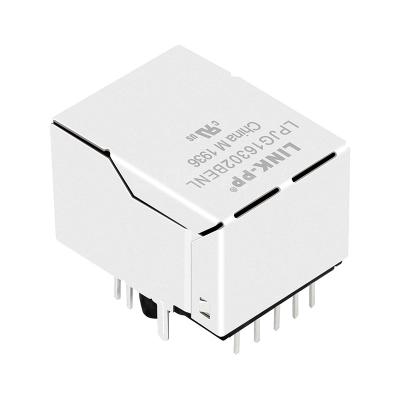 Cina LPJG16302BENL 1000 Base-T 1x1 Port RJ45 Connector femminile 8P8C Tab Up G/Y Leds in vendita