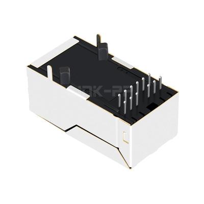 China LPJK0014DNL 100/1000 Base-T Tab Up sem LED 1x1 Port Ethernet RJ45 Conector à venda